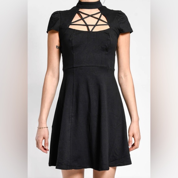 Killstar | Dresses | Killstar Black Goth Pentagram Dress | Poshmark